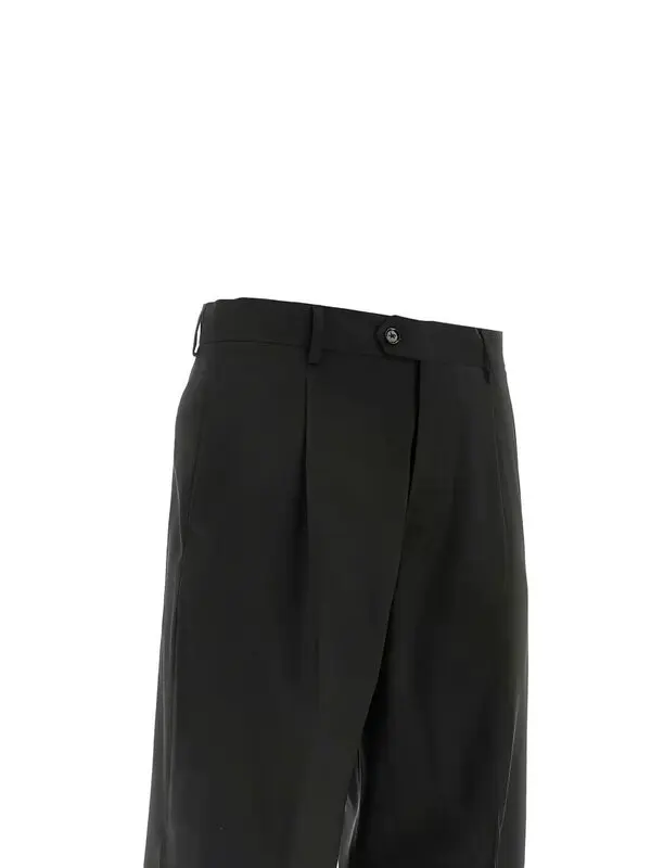 BRERAS MILANO Orazio Pleated Virgin Wool Trousers