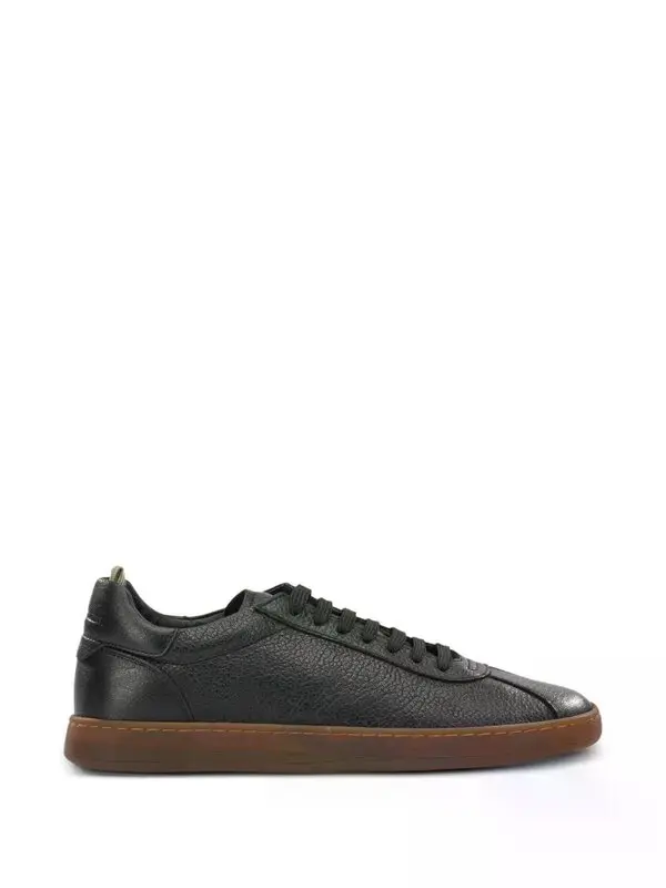 Officine Creative Halo Grainy-leather Sneakers