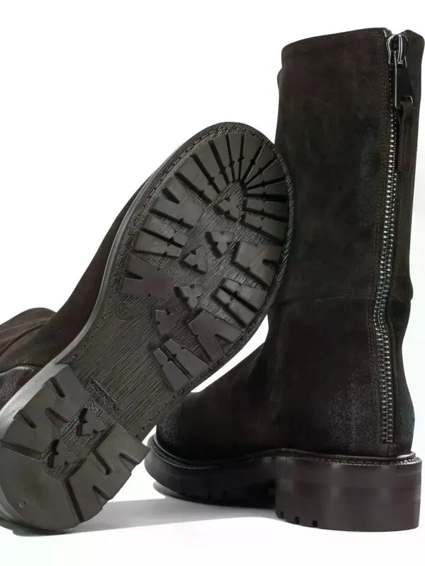 STRATEGIA SHOES Strategia Rear-zip Leather Ankle Boots