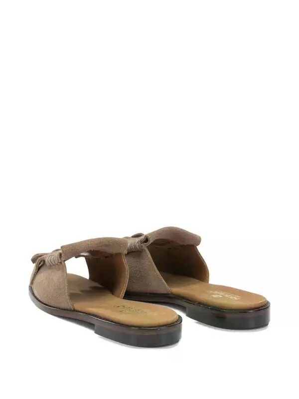 SEBAGO Fringes Leather Sandals - Neutrals