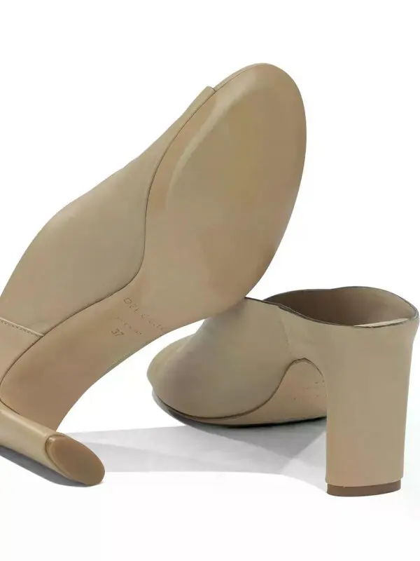 DEL CARLO 11725 Open-toe Leather Heeled Sandals