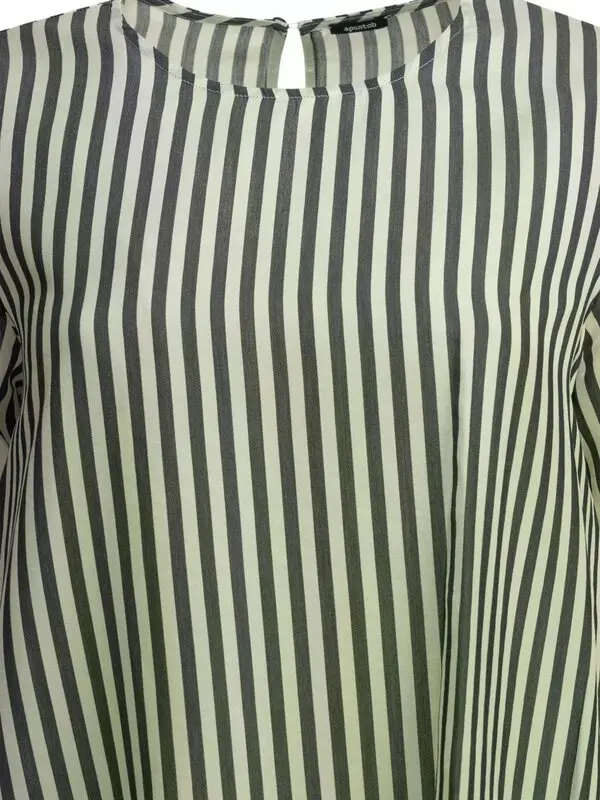 Apuntob Striped Short-sleeve Dress