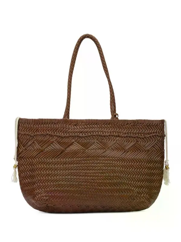 GIANNI CHIARINI Paloma Woven Shoulder Bag - Brown
