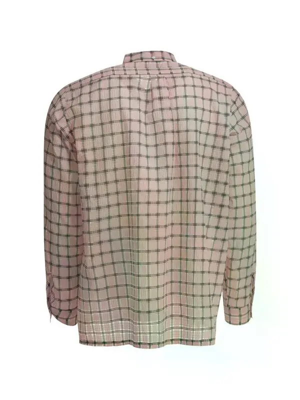 BEAMS Check-pattern Shirt - Pink