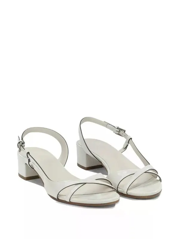 DEL CARLO Crossover Strap Slingback Sandals