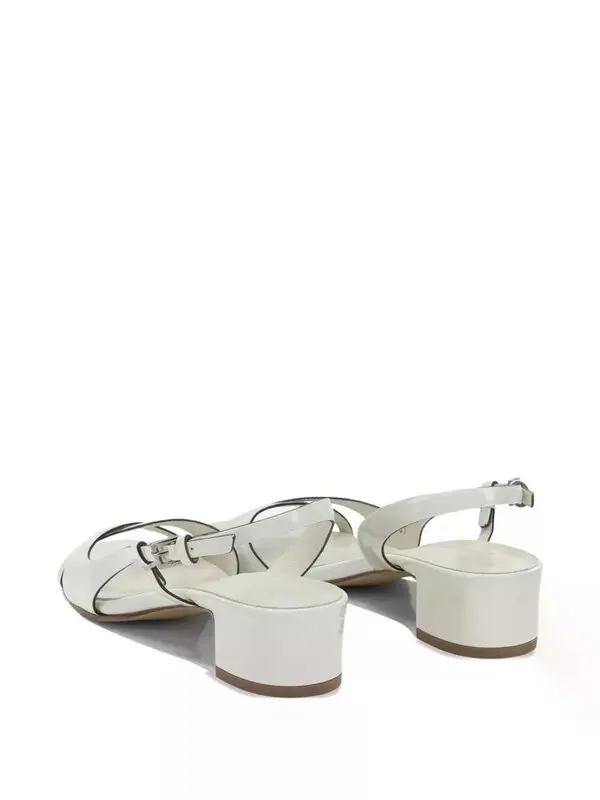 DEL CARLO Crossover Strap Slingback Sandals