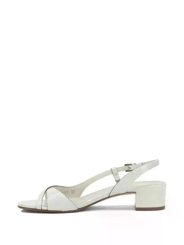 DEL CARLO Crossover Strap Slingback Sandals