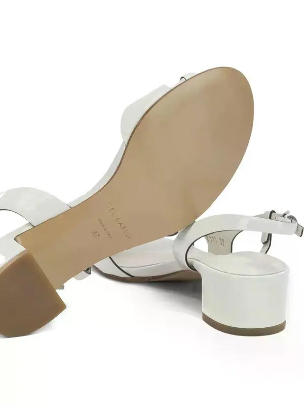 DEL CARLO Crossover Strap Slingback Sandals