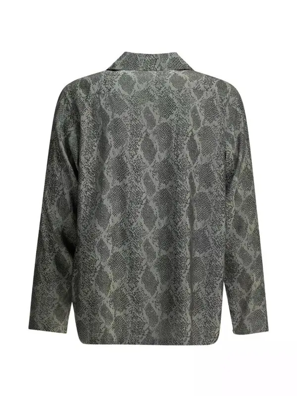Needles Snakeskin-print Western-style Shirt