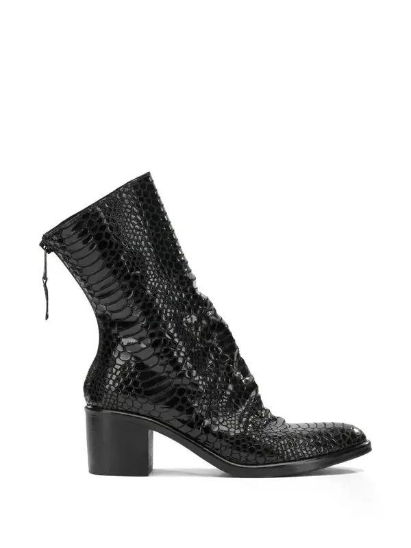 STRATEGIA SHOES Strategia Snakeskin-effect Leather Boots
