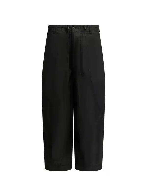 Needles Drawstring-waist Wide-leg Trousers - Black