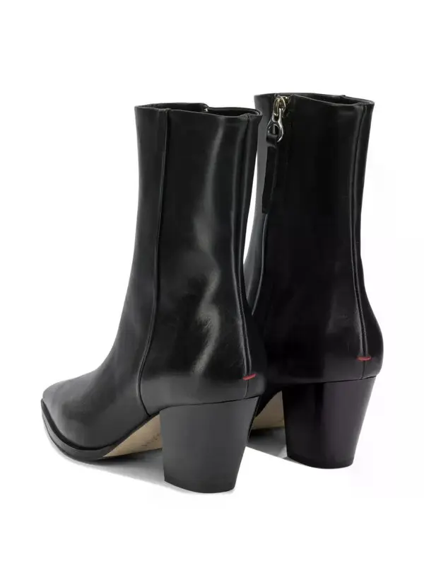 AeydĒ Hedvig Pointed-toe Leather Ankle Boots
