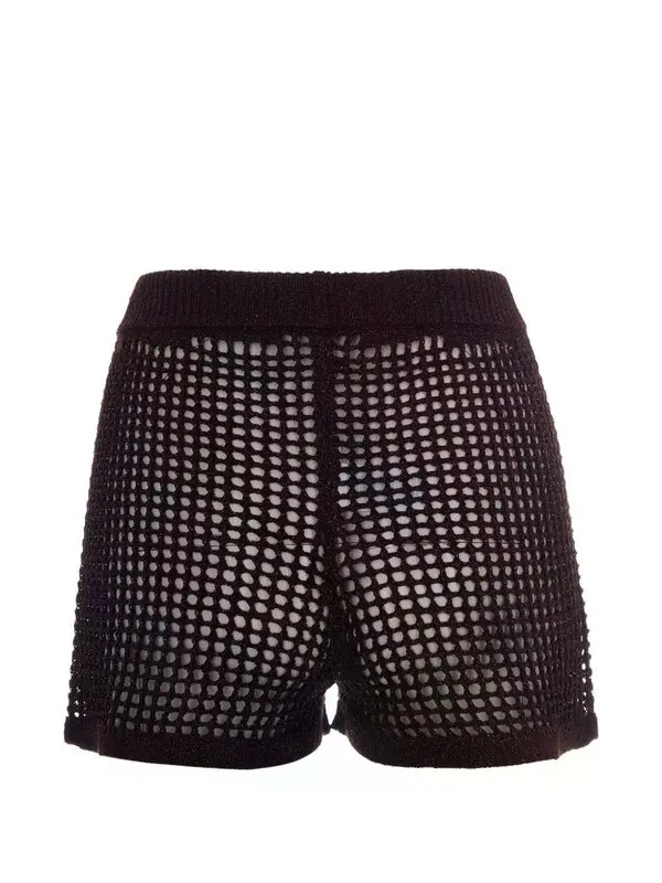 MC2 SAINT BARTH Open-knit Shorts With Lurex Detail