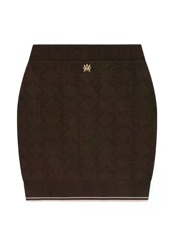 Amiri Ma Quad Mini Skirt - Brown