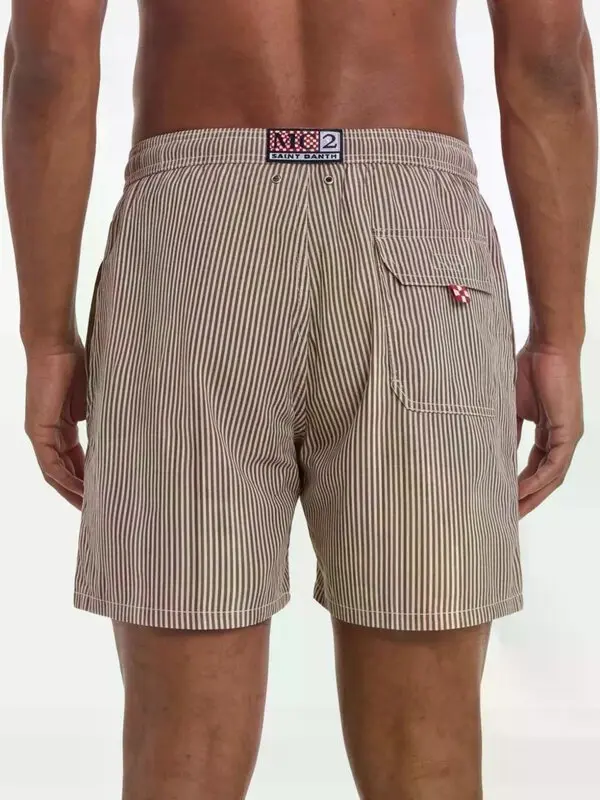 MC2 SAINT BARTH Patmos Striped Swim Shorts