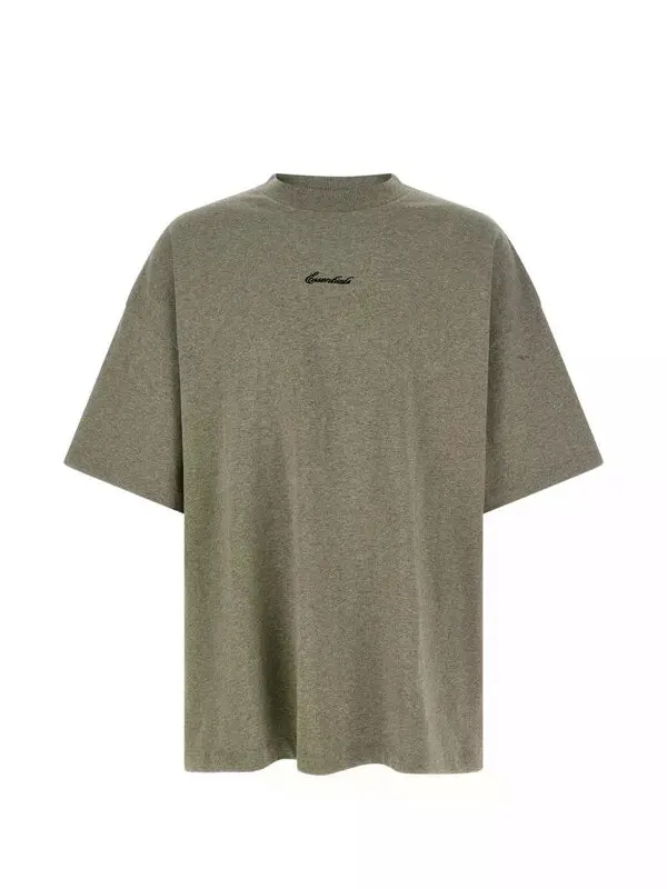 Fear Of God Signature 90s Logo-embroidered Cotton T-shirt - Grey