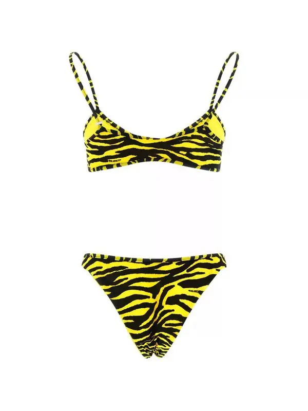 Attico Il Primo Bagno" Animal-print Bikini