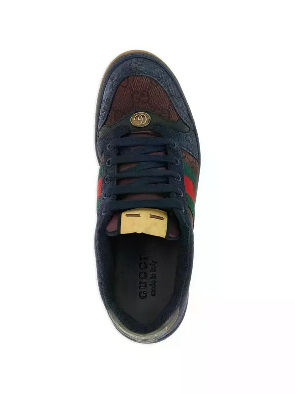 Gucci Screener Gg Lace-up Cotton Sneakers