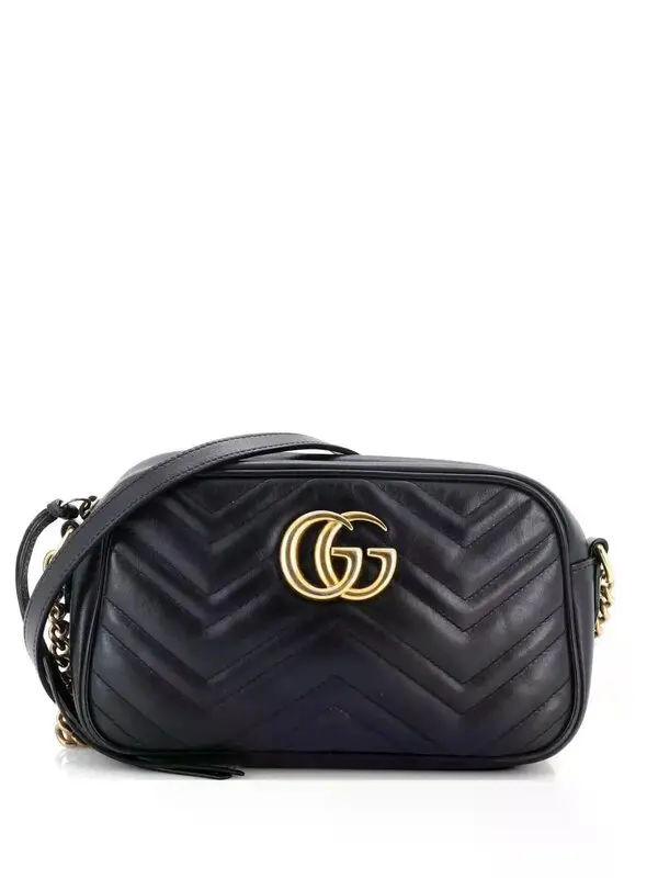 Gucci Matelassé Leather Shoulder Bag - Black