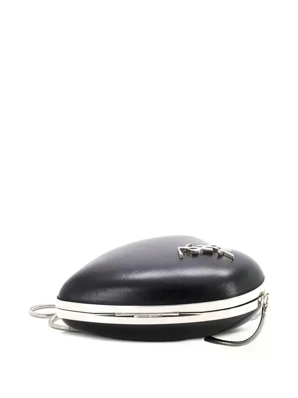Saint Laurent Heart Chain Box Clutch