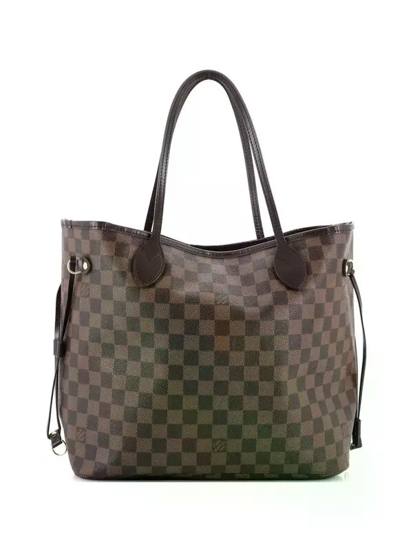 LOUIS VUITTON Neverfull Damier Mm Tote Bag - Brown