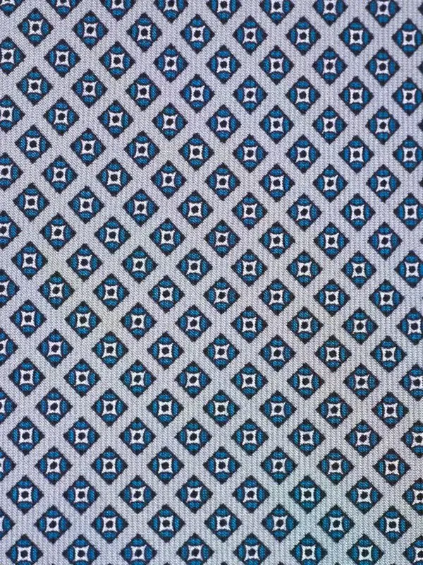 Brioni Silk Geometric Pattern Tie