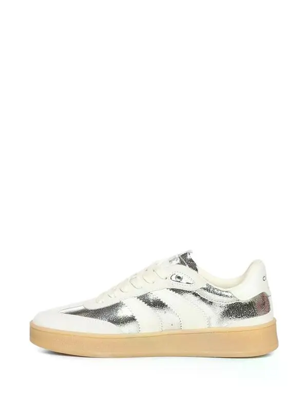 CRIME LONDON Wembley Metallic-effect Sneakers