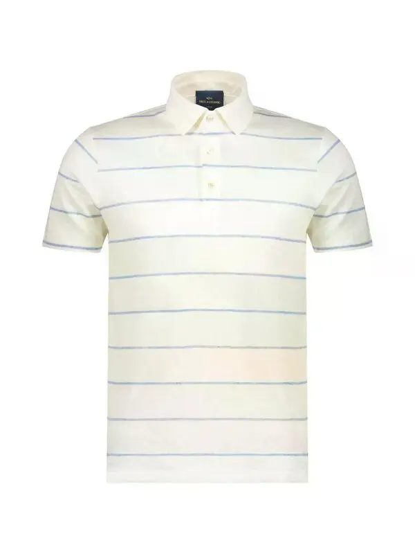 Paul & Shark Striped Polo Shirt - White
