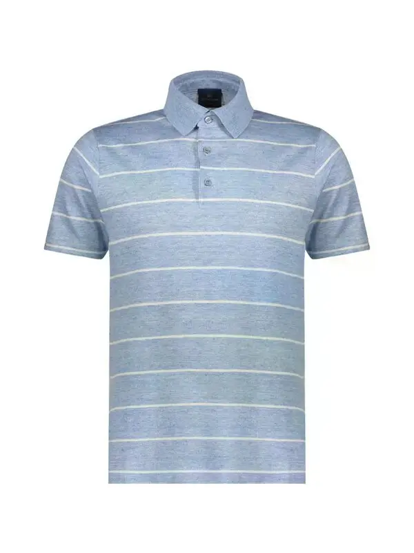 Paul & Shark Striped Polo Shirt - Blue