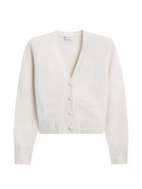 Scanlan Theodore V-neck Button-down Cardigan - Neutrals