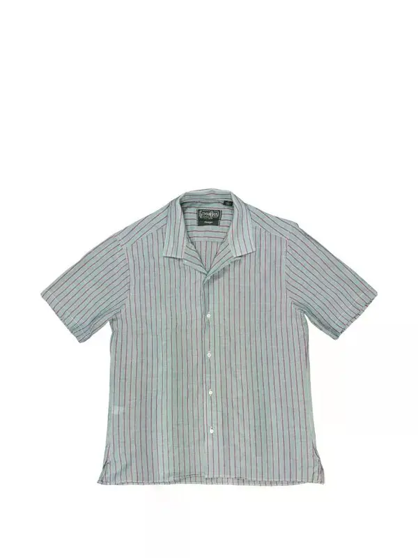 Gitman Bros Striped Camp-collar Shirt