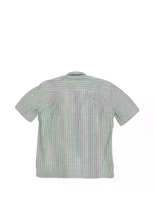 Gitman Bros Striped Camp-collar Shirt