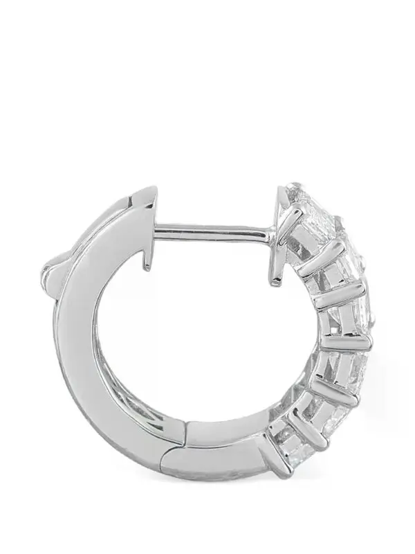 LB EXCLUSIVE 1.85 Carat Diamond Hoop Earrings