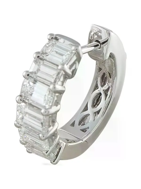 LB EXCLUSIVE 1.85 Carat Diamond Hoop Earrings