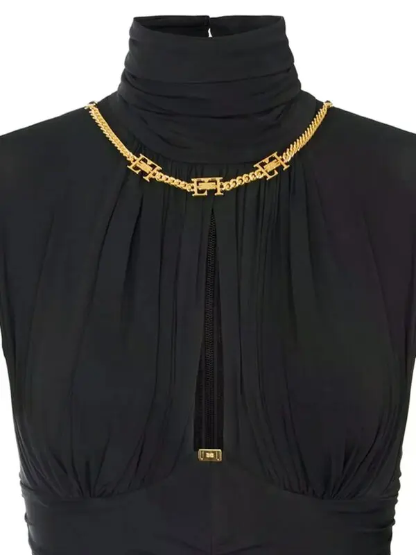 Elisabetta Franchi Sleeveless Bodysuit With Jewel Detail