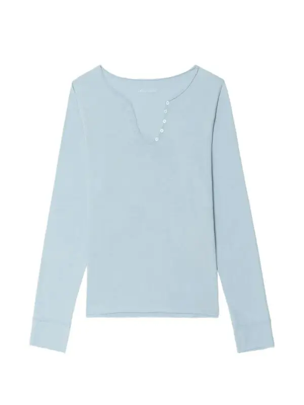 Zadig&Voltaire Tunisian Long-sleeve T-shirt - Blue