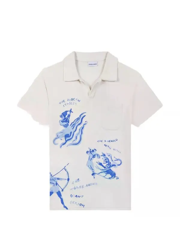 Maison Labiche Printed Polo Shirt