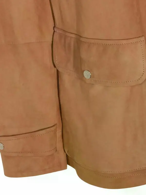 Brunello Cucinelli Suede Leather Jacket