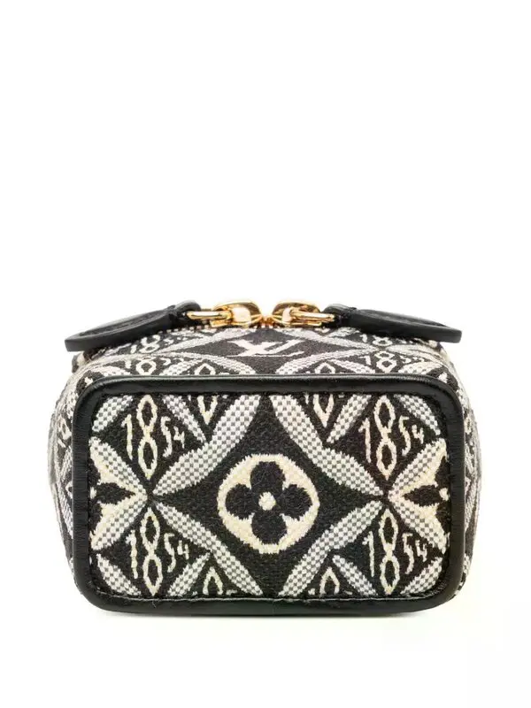 LOUIS VUITTON 2021 Monogram Jacquard Since 1854 Vanity Bag Charm Key Chain