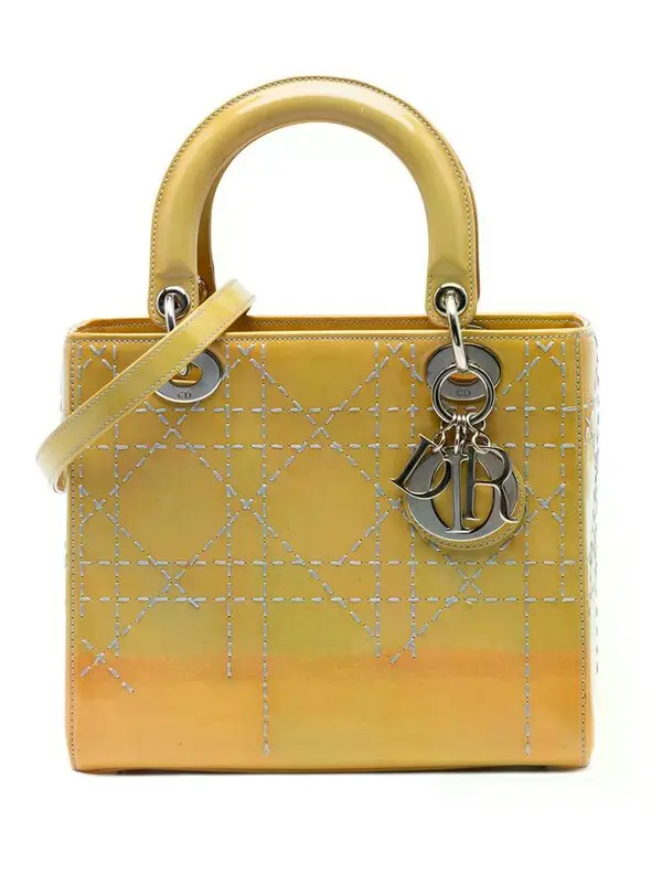 Dior Medium Lady Satchel - Yellow