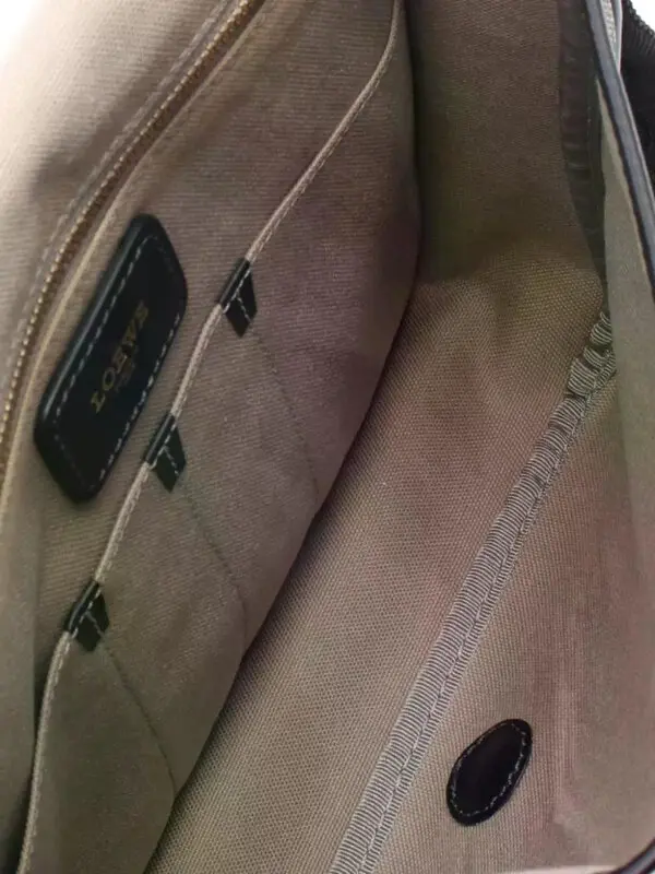 Loewe Anagram Coated Canvas Flap Crossbody Bag - Grey