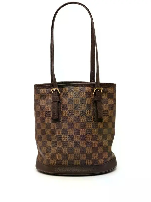 LOUIS VUITTON Damier Ebene Marais Bucket Bag