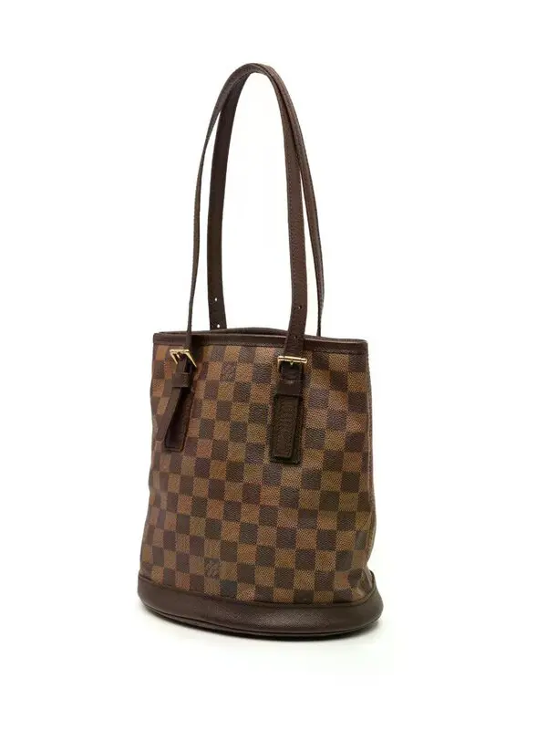 LOUIS VUITTON Damier Ebene Marais Bucket Bag