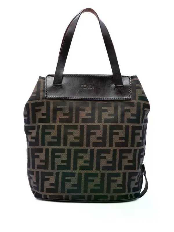 Fendi 20th Century Zucca Canvas Bucket Bag - Brown