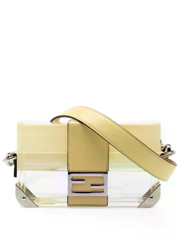 Fendi Mini Vitello Trunk Baguette - Yellow