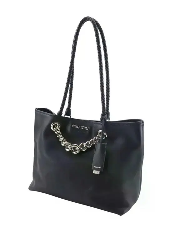Miu Miu Leather Chain Tote Bag