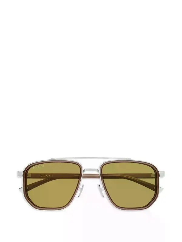 Gucci Geometric Double-bridge Sunglasses
