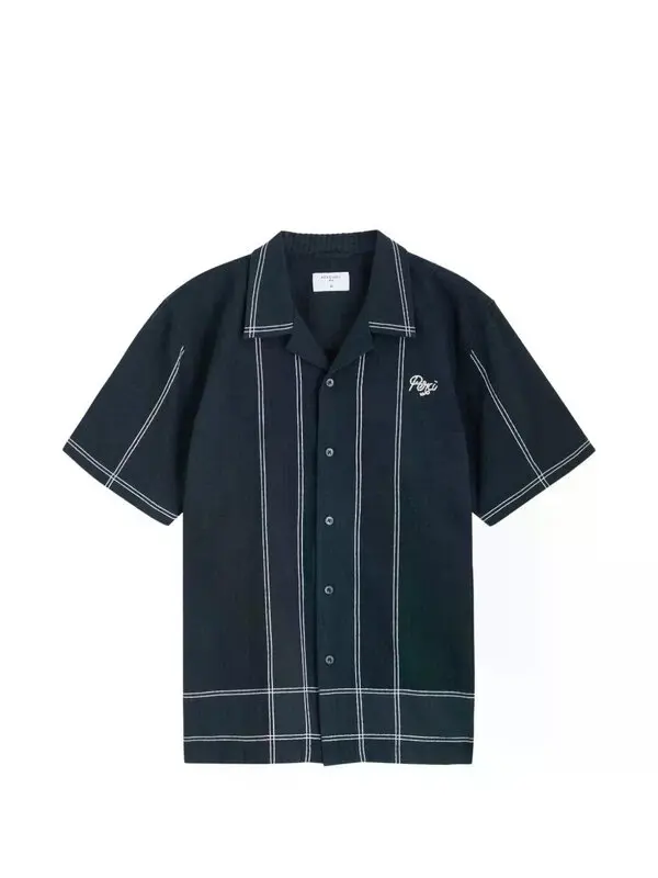 PERCIVAL Sicily Embroidered Shirt - Blue