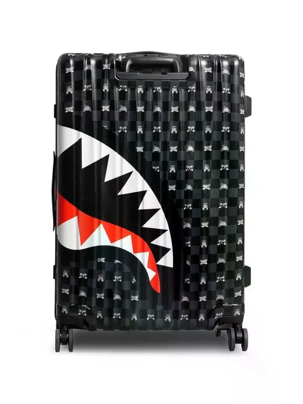 SPRAYGROUND Shark Mouth Checkered Suitcase