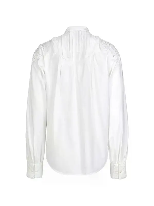 Ermanno Scervino Lace Panel Pintuck Shirt